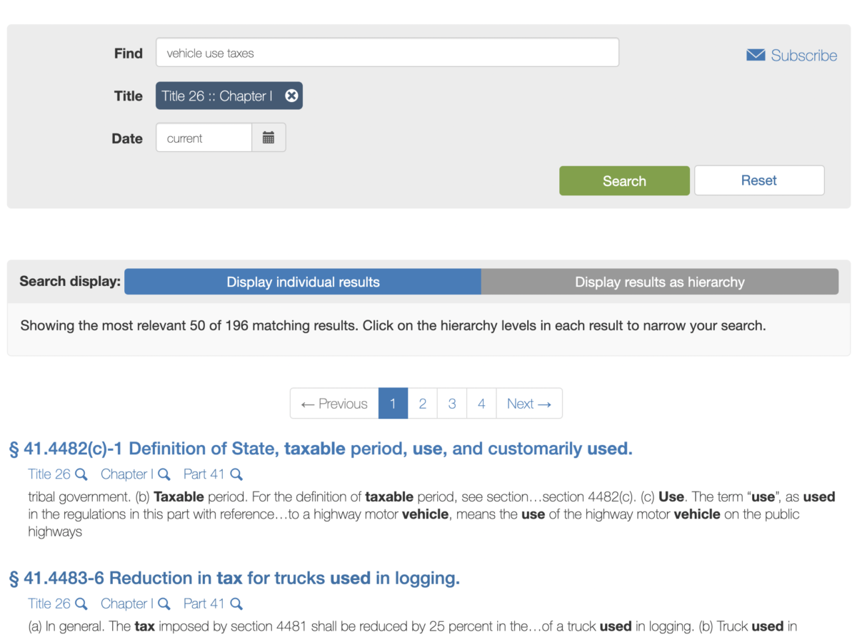 eCFR :: Reader Aids :: Using the eCFR Point-in-Time System